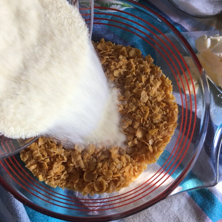 Crispy Cornflake Crunch (the perfect dessert topper) - Biting at the Bits
