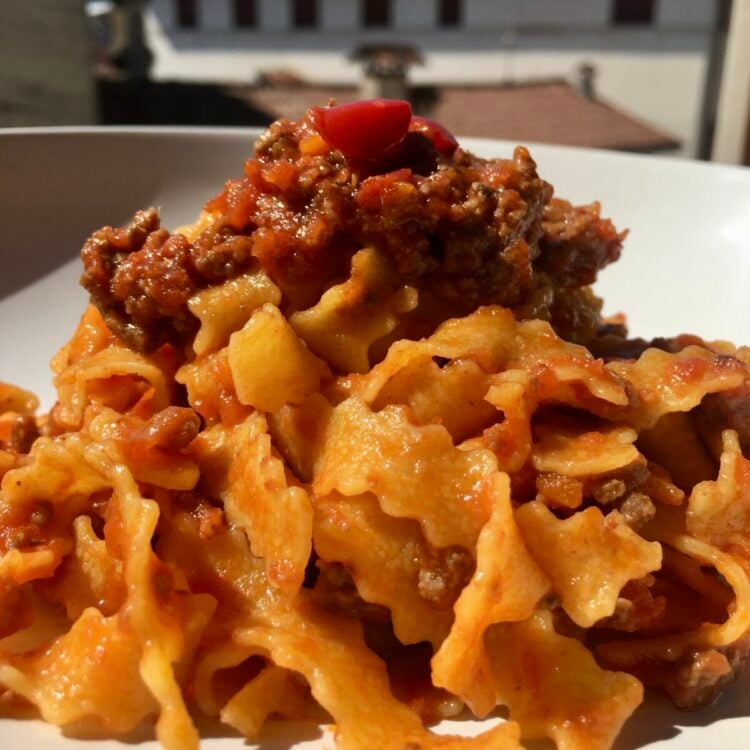 Tagliatelle al Ragù (Northern Italian Beef Ragù w/Pasta) - Biting at ...
