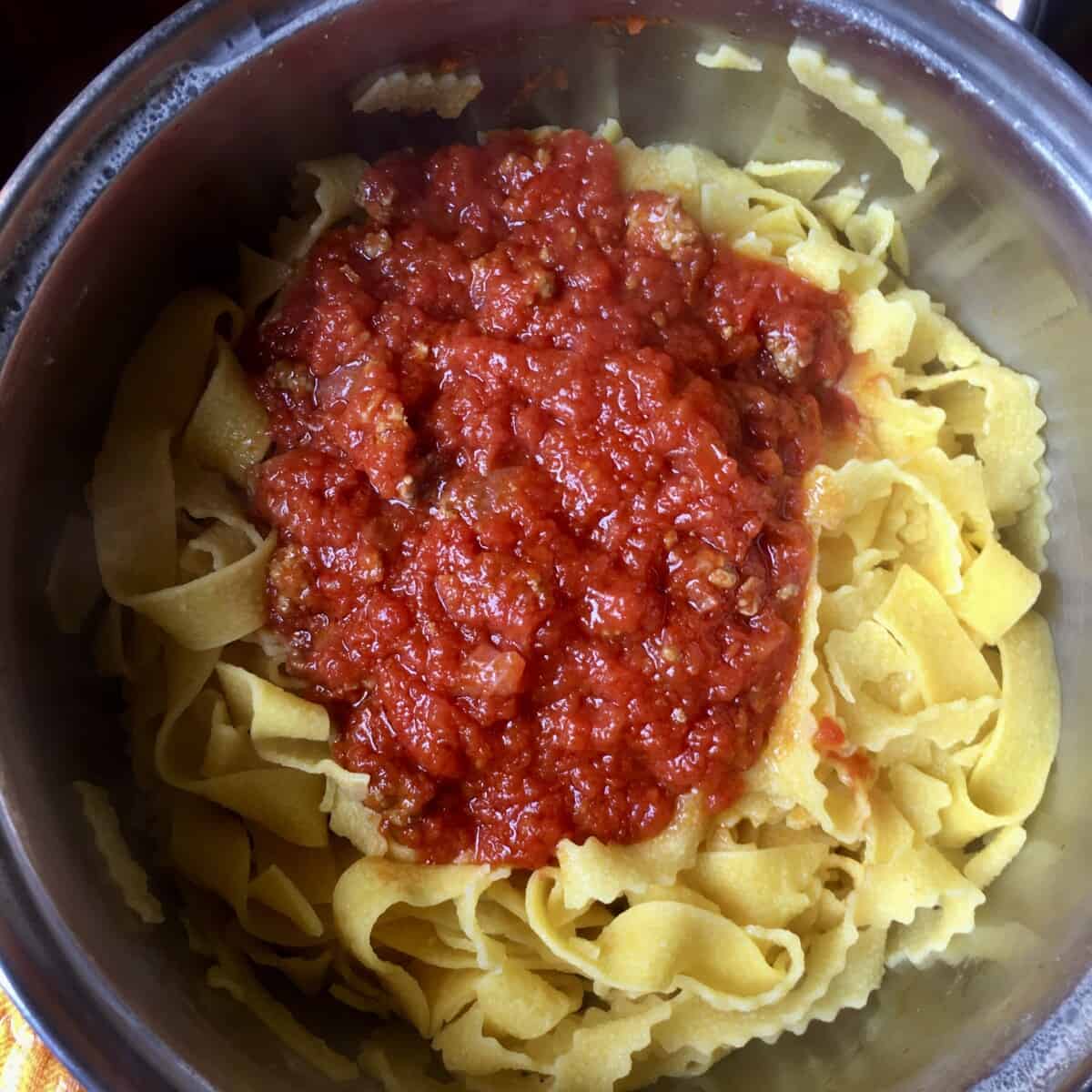 Tagliatelle al Ragù (Northern Italian Beef Ragù w/Pasta) - Biting at ...