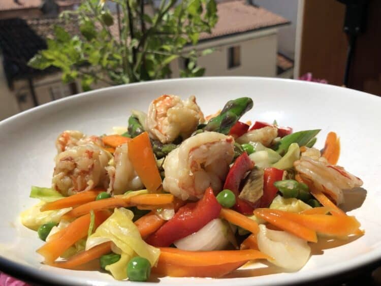 Easy Shrimp & Vegetable Stir Fry (w/Cantonese Style White Sauce ...