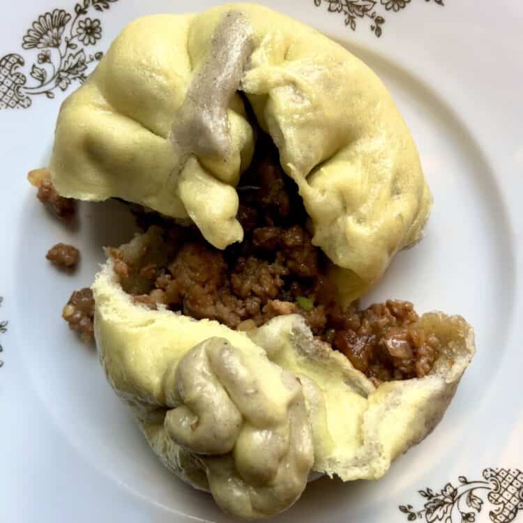 Fluffiest Homemade Pork Buns (Tangzhong Pork Buns) - Biting at the Bits