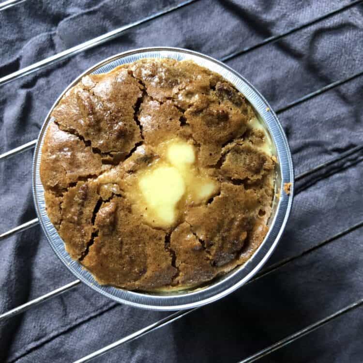 Easy Pecan Tassie Cheesecake with Biscoff Crust - Biting at the Bits