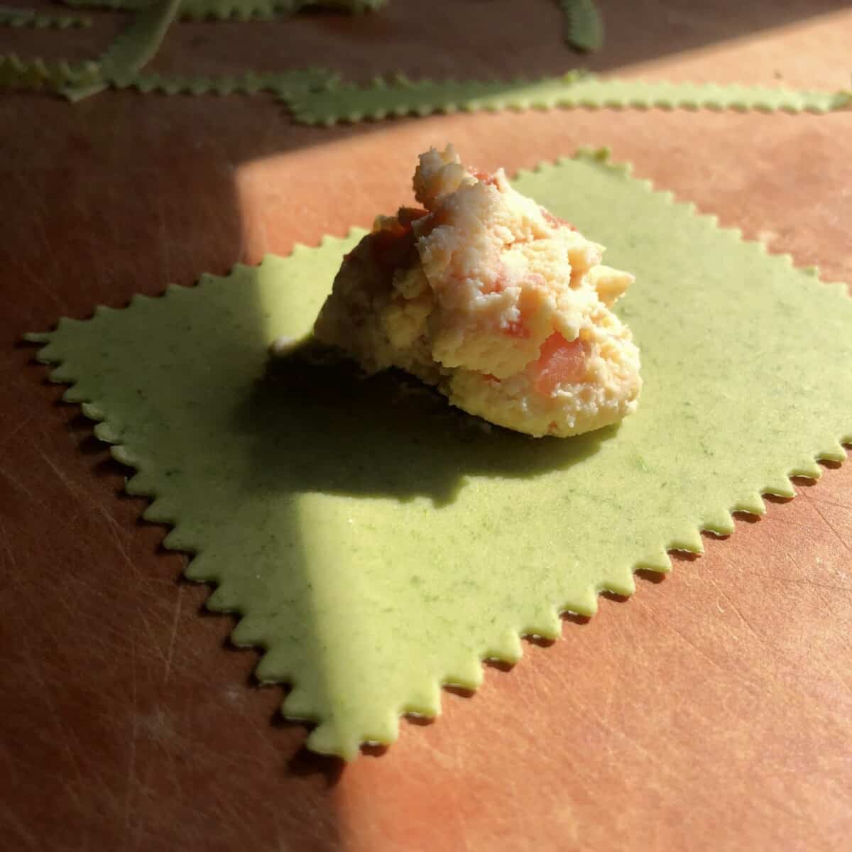 Spinach Pasta Dough (Using Semolina Flour) - Biting at the Bits