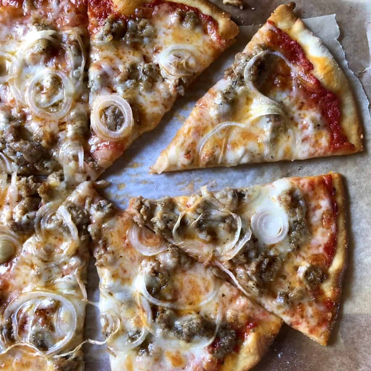Best Bread Flour Pizza Dough Recipe (5 Ingredients) - Biting at the Bits