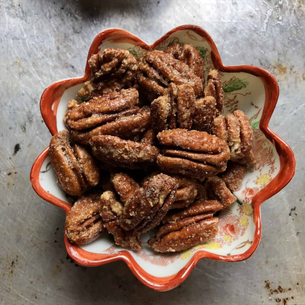 Candied Pecans Anyone Can Make (Easy, Holiday Party Nuts) - Biting at ...