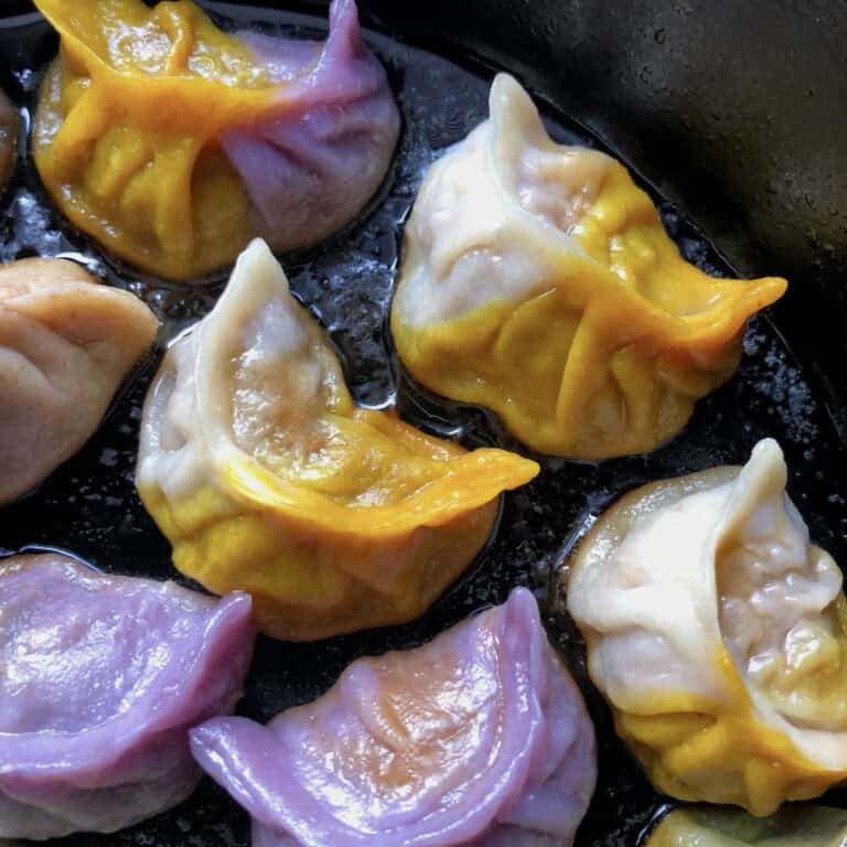 Naturally Colored Dumpling Wrappers (For Chinese New Year (春节) - Biting ...
