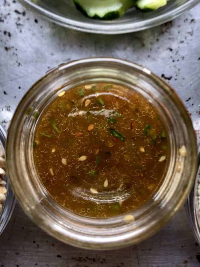 Asian Sesame Dressing (Easy 5-Minute Homemade Recipe + Video) - Biting ...