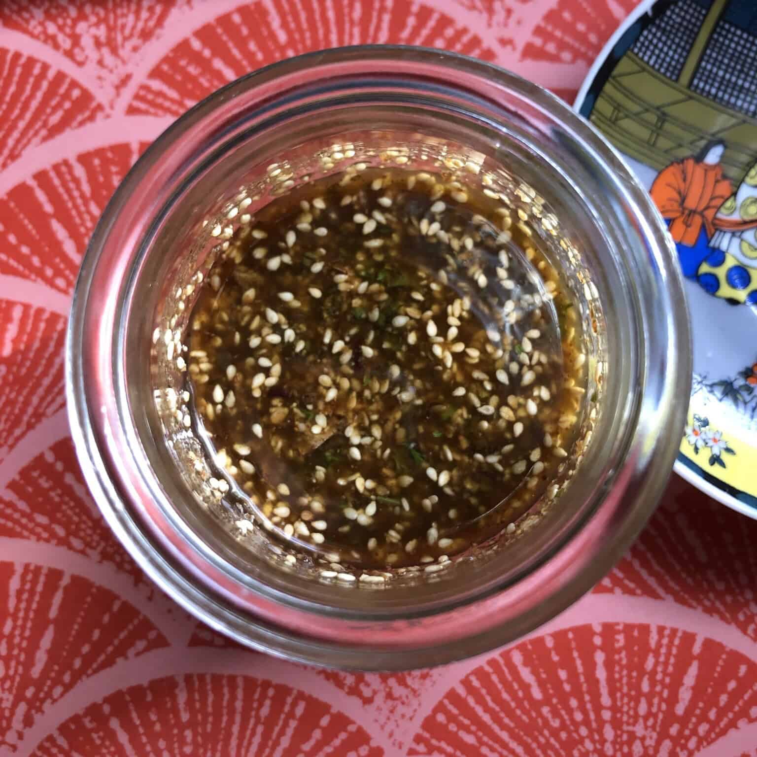 Asian Sesame Dressing (Easy 5-Minute Homemade Recipe + Video) - Biting ...