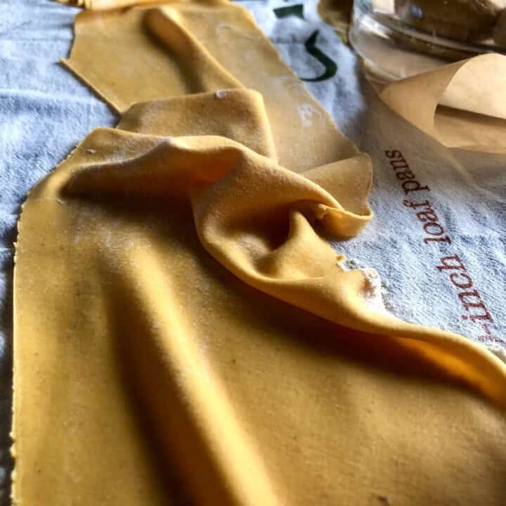 Pumpkin Pasta Recipe (Easy Homemade Pasta Dough) - Biting at the Bits